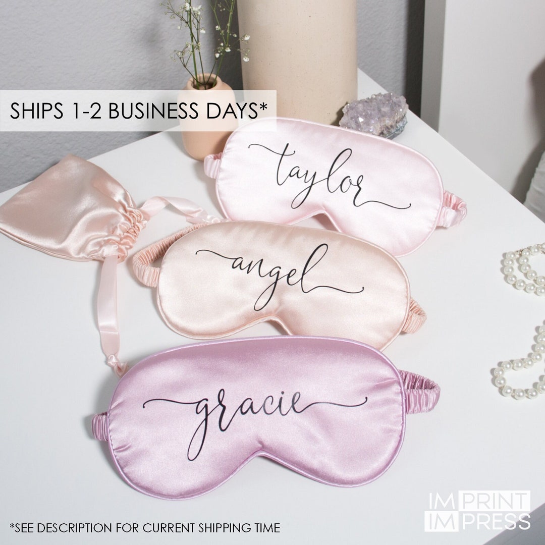 Custom Eye Mask Personalized Sleep Mask Custom Satin Eye Mask ...