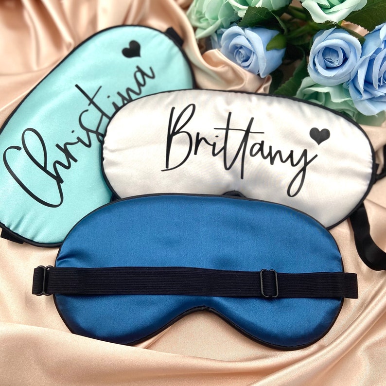 Custom Eye Mask Personalized Sleep Mask Custom Satin Eye | Etsy