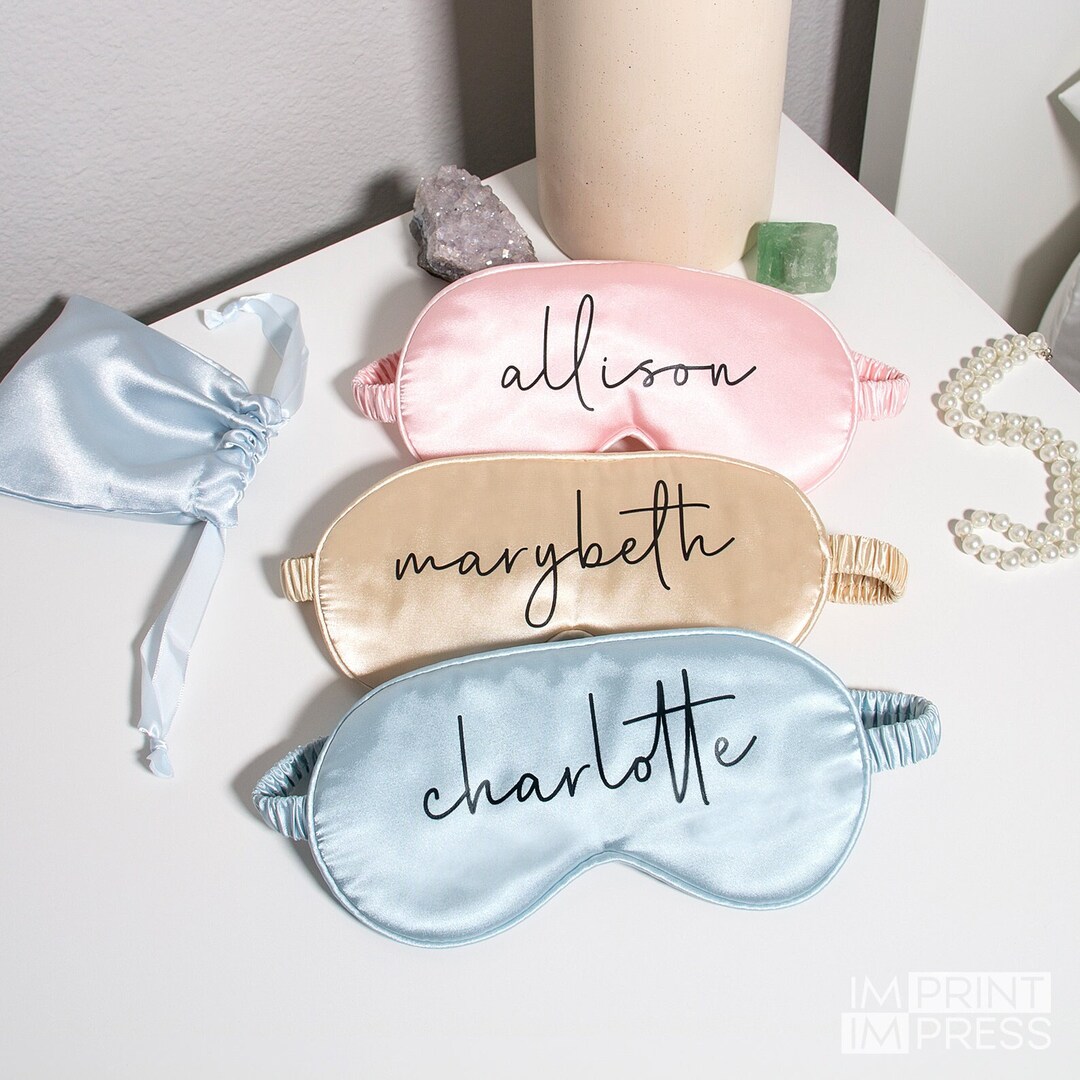 Custom Eye Mask | Personalized Sleep Mask | Custom Satin Eye Mask ...