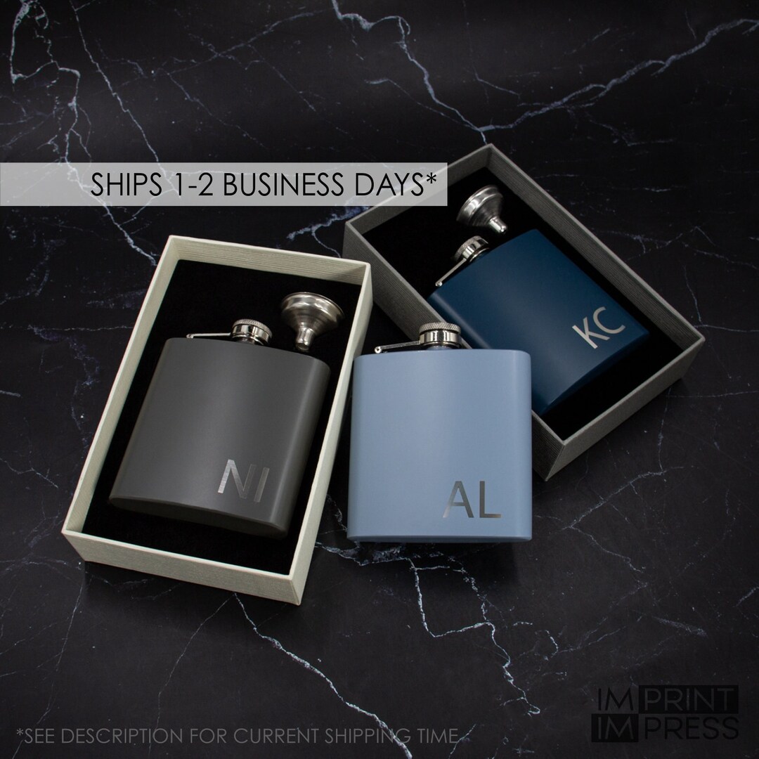 Laser Engraved Flask Engraved Mens Flask Personalized Mens Flask Custom ...