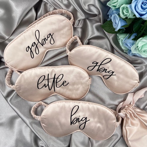 Custom Eye Mask Personalized Sleep Mask Custom Satin Eye Etsy