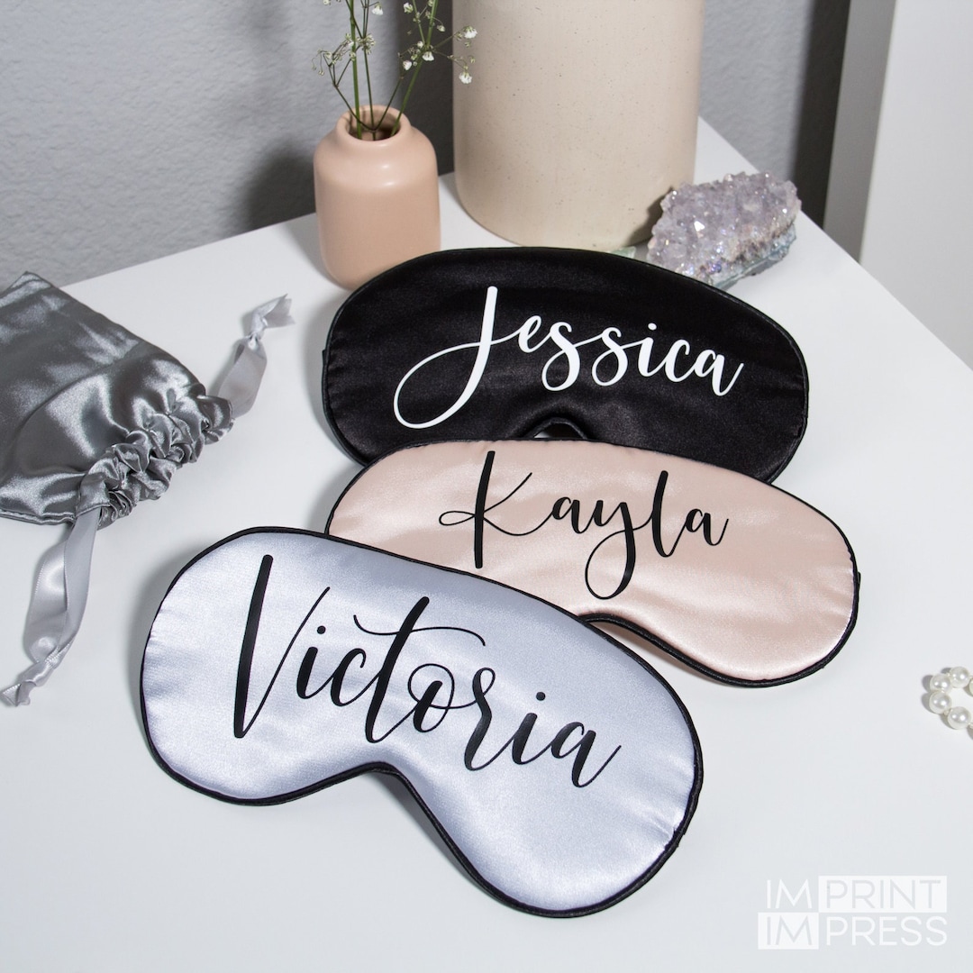 Custom Eye Mask | Personalized Sleep Mask | Custom Satin Eye Mask ...