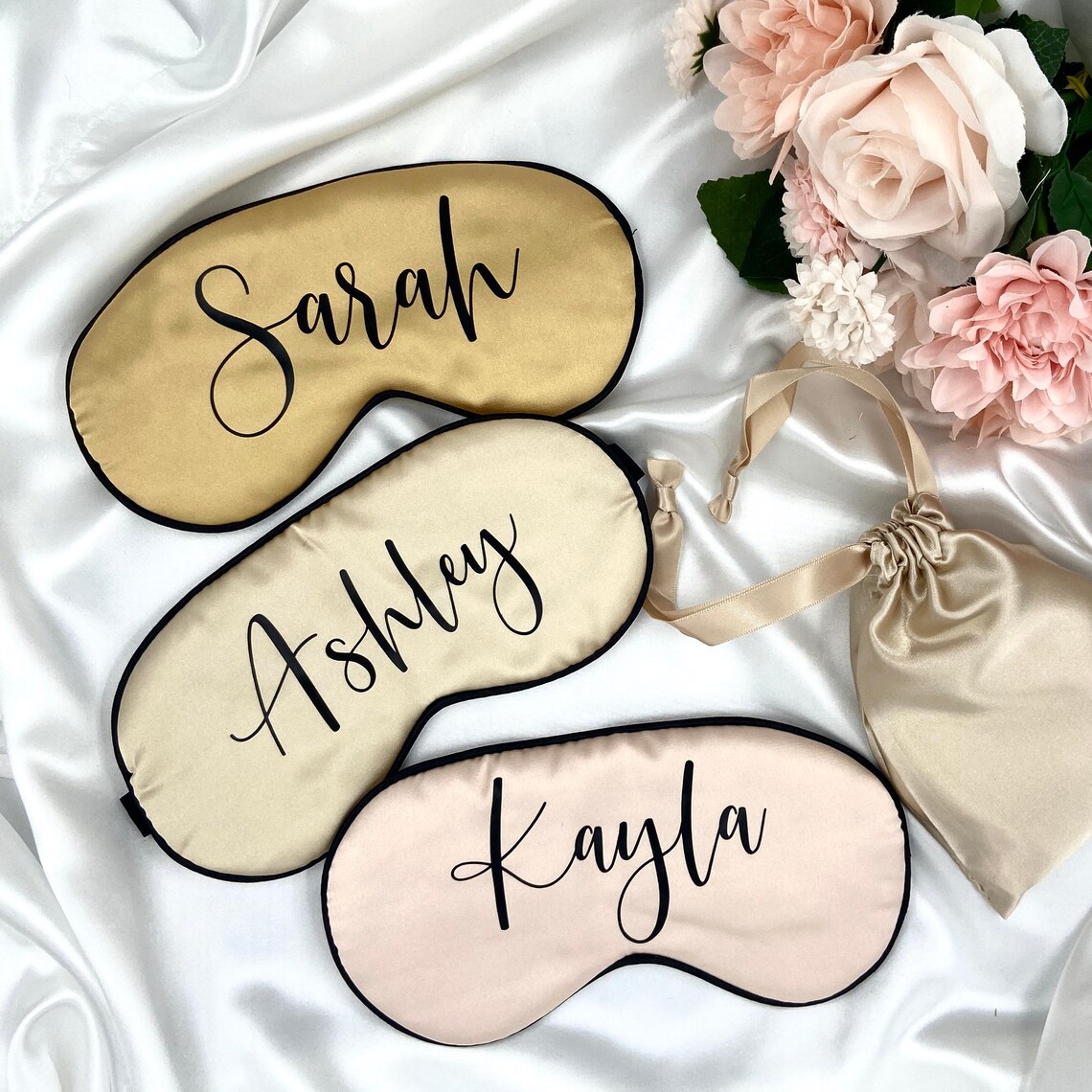 Custom Eye Mask Personalized Sleep Mask Custom Satin Eye - Etsy