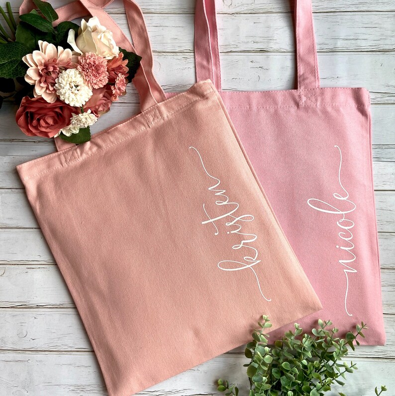 Custom Tote Bag Personalized Tote Bag Bridesmaid Tote Bag - Etsy