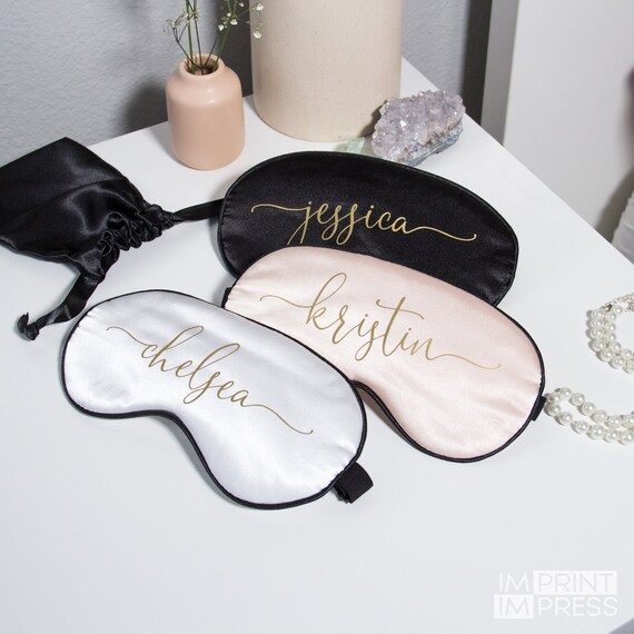 Monogrammed eye mask store
