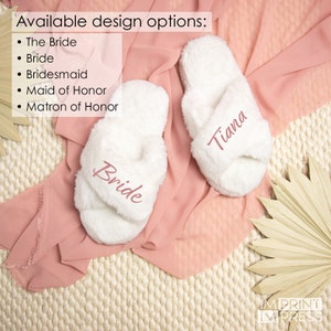 Custom Bride Slippers | Personalized Soft House Slippers | Bachelorette ...