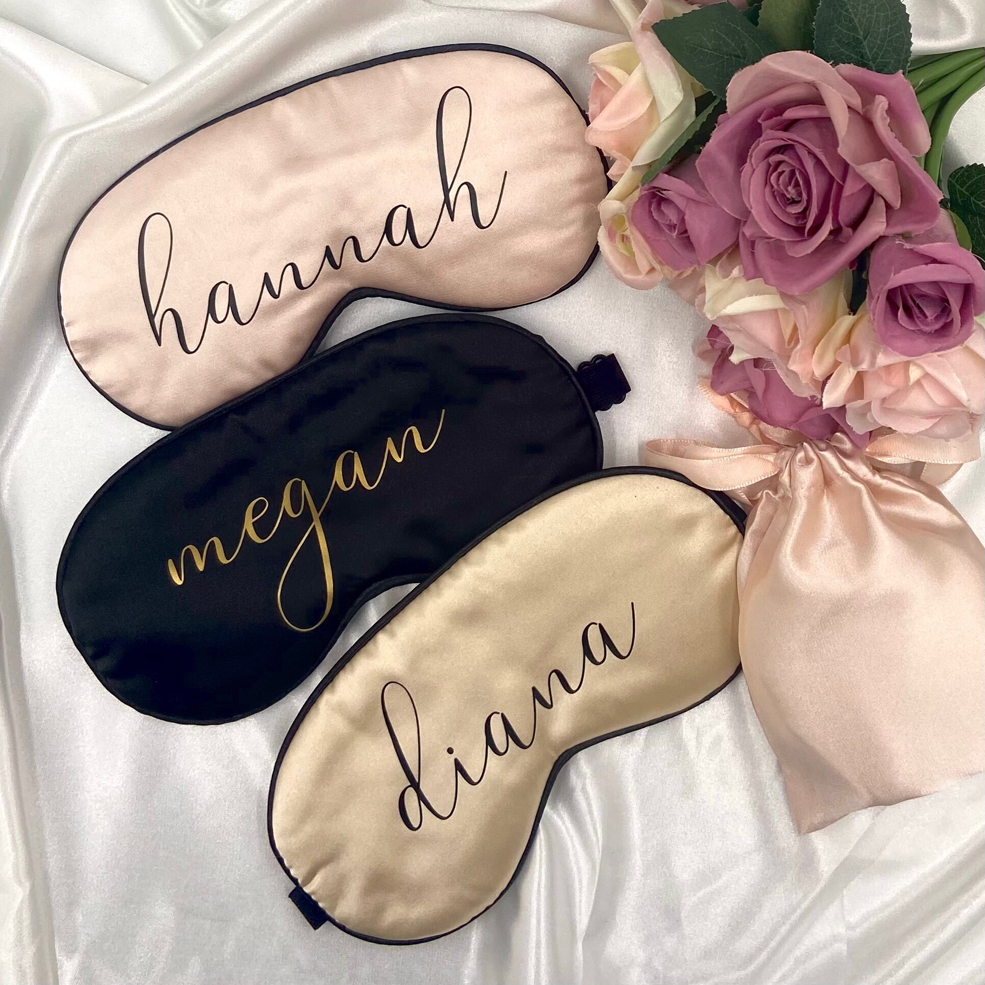 Custom Eye Mask Personalized Sleep Mask Custom Satin Eye - Etsy