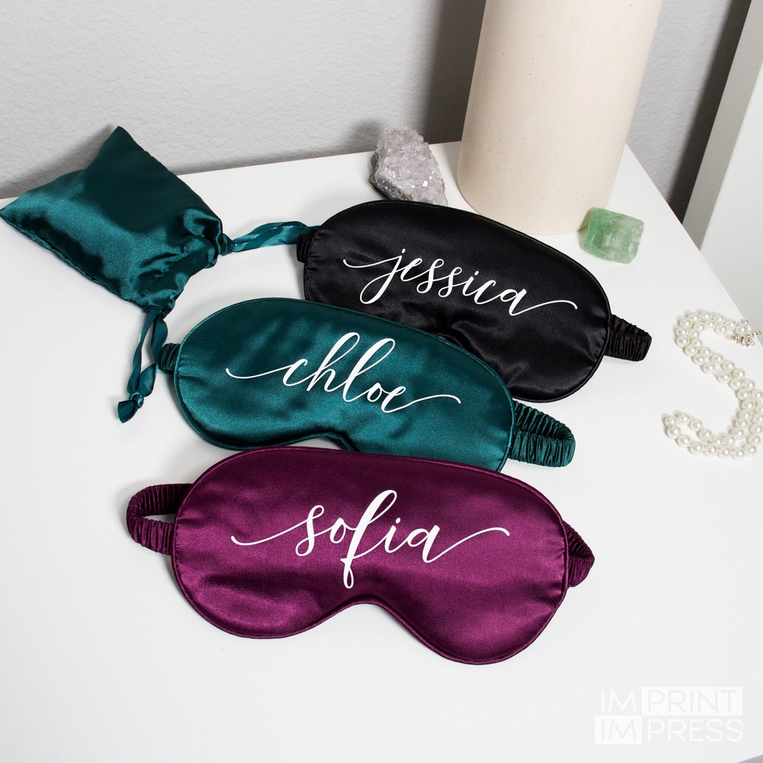 Custom Eye Mask | Personalized Sleep Mask | Custom Satin Eye Mask ...