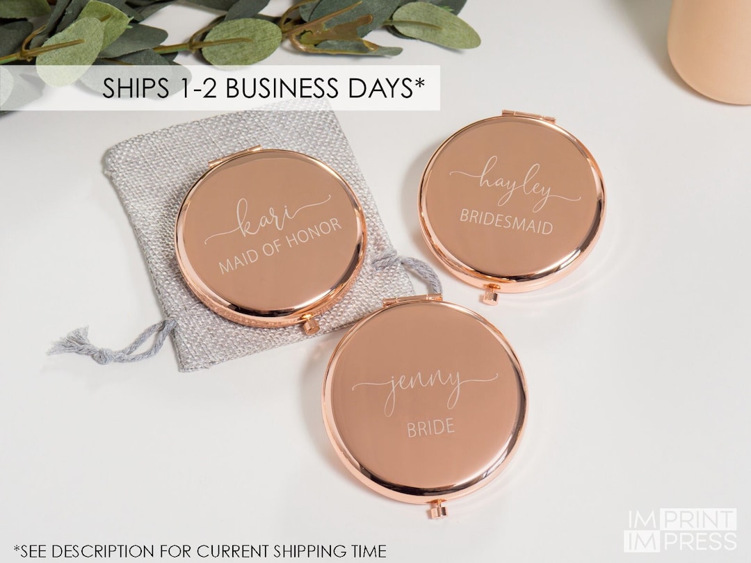Personalized Compact Mirror Custom Gift for Her Mirror - Etsy