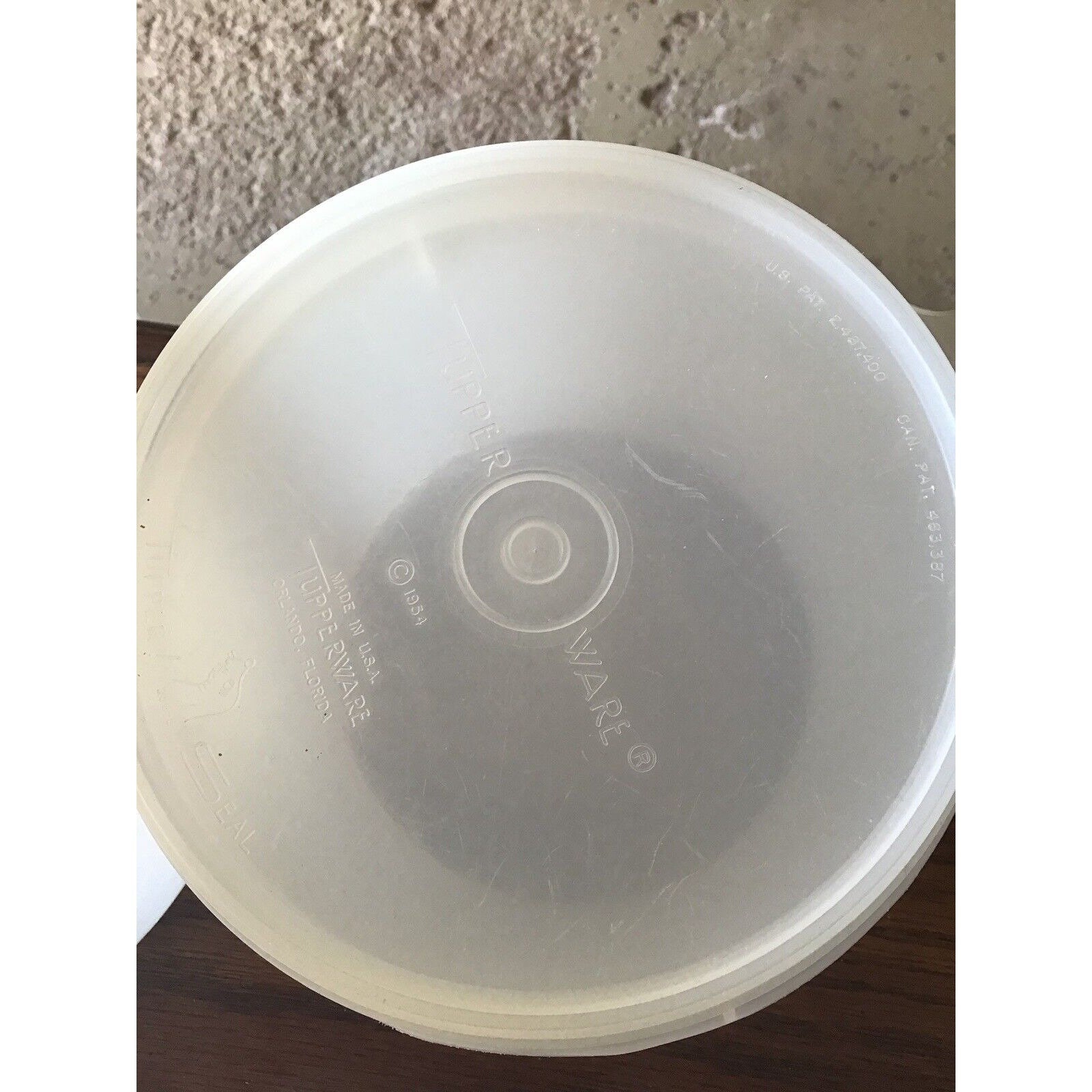 5 Vtg Tupperware Round Canisters Sheer Nesting 263 264 265 266 267 With ...