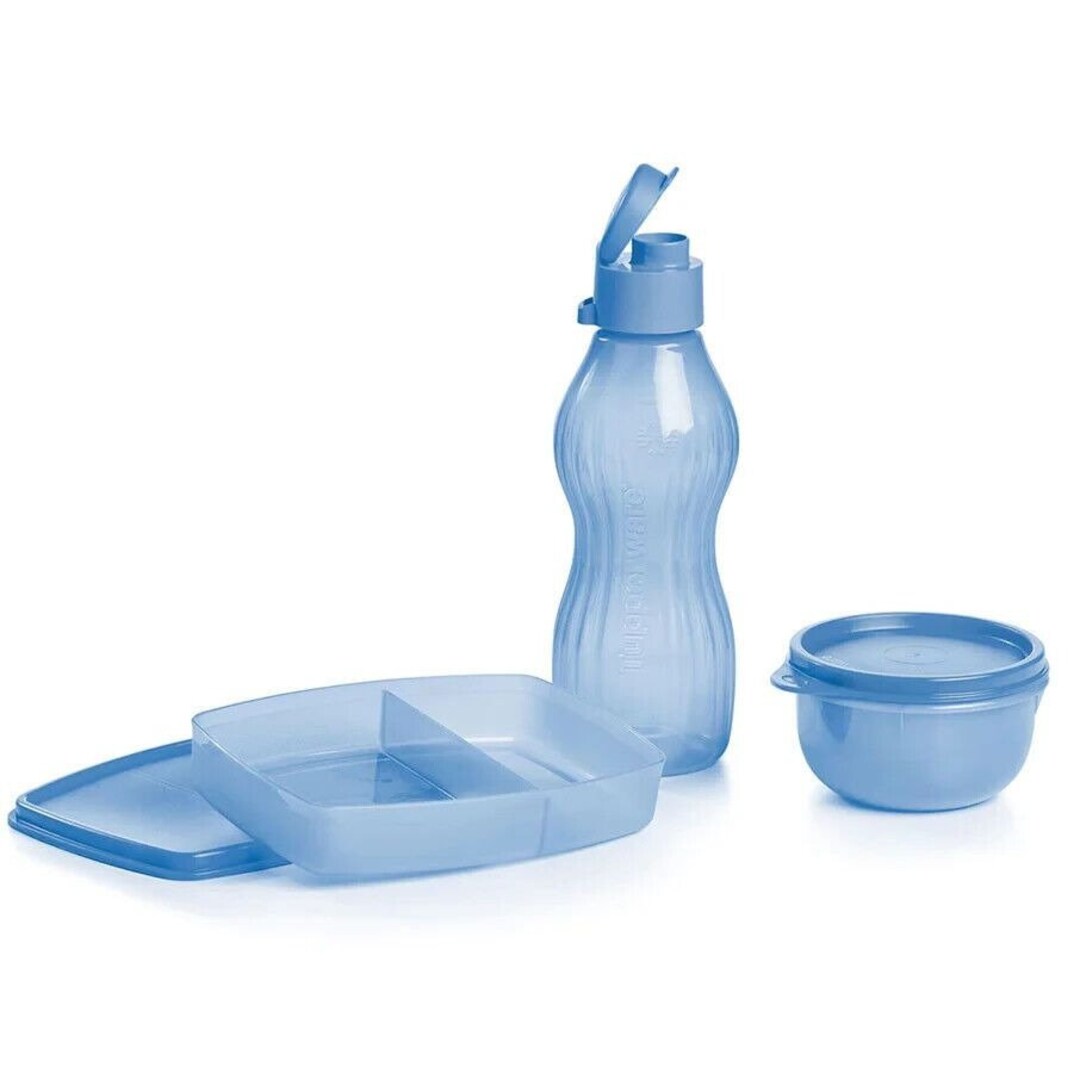 Tupperware New Side by Side LUNCH SET Divided Container Idea'l Litl ...