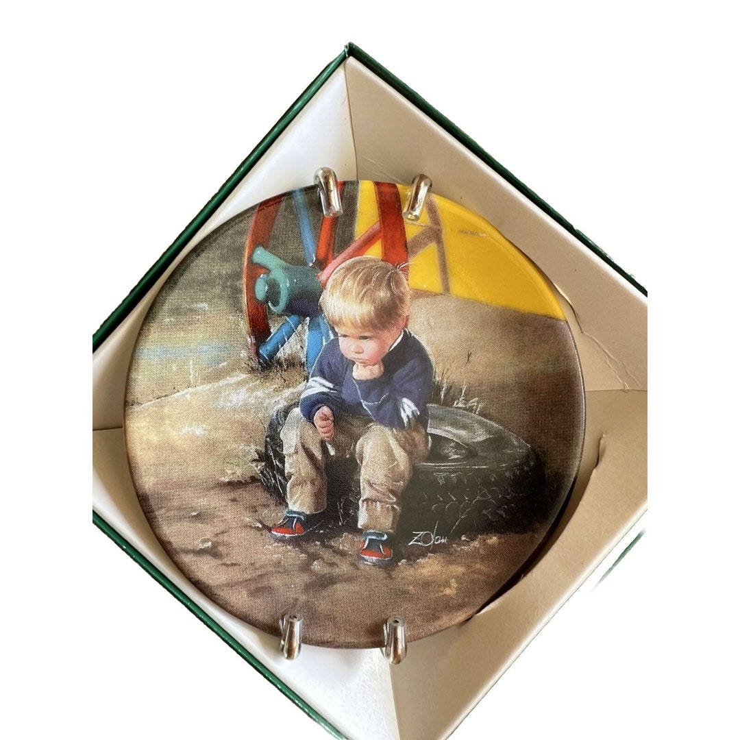 The Thinker 1992 Mini Collector Plate by Donald Zolan ~ NIB Pemberton ...
