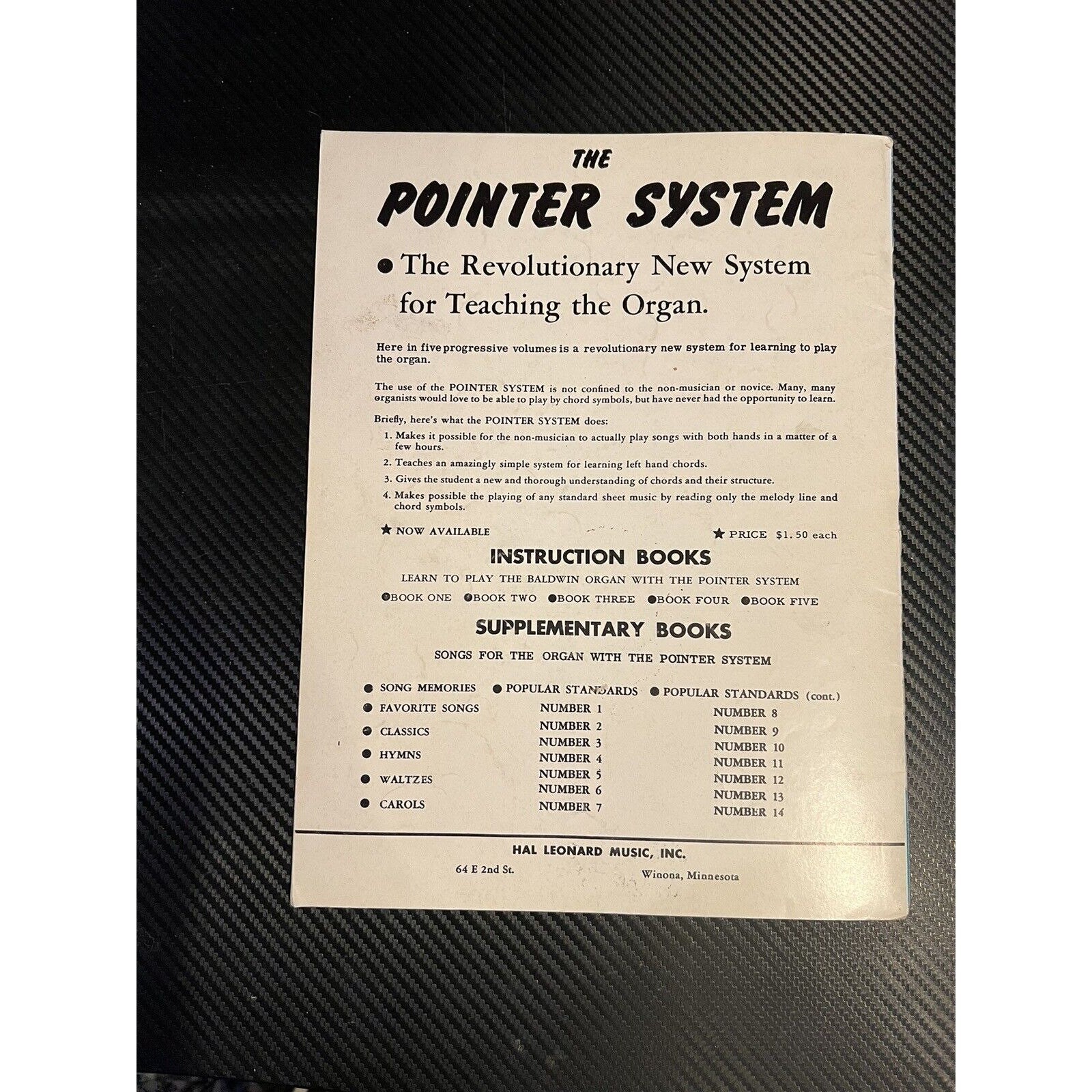 Songbook Baldwin Organ With the Pointer System Book 3 Vintage 1963 - Etsy