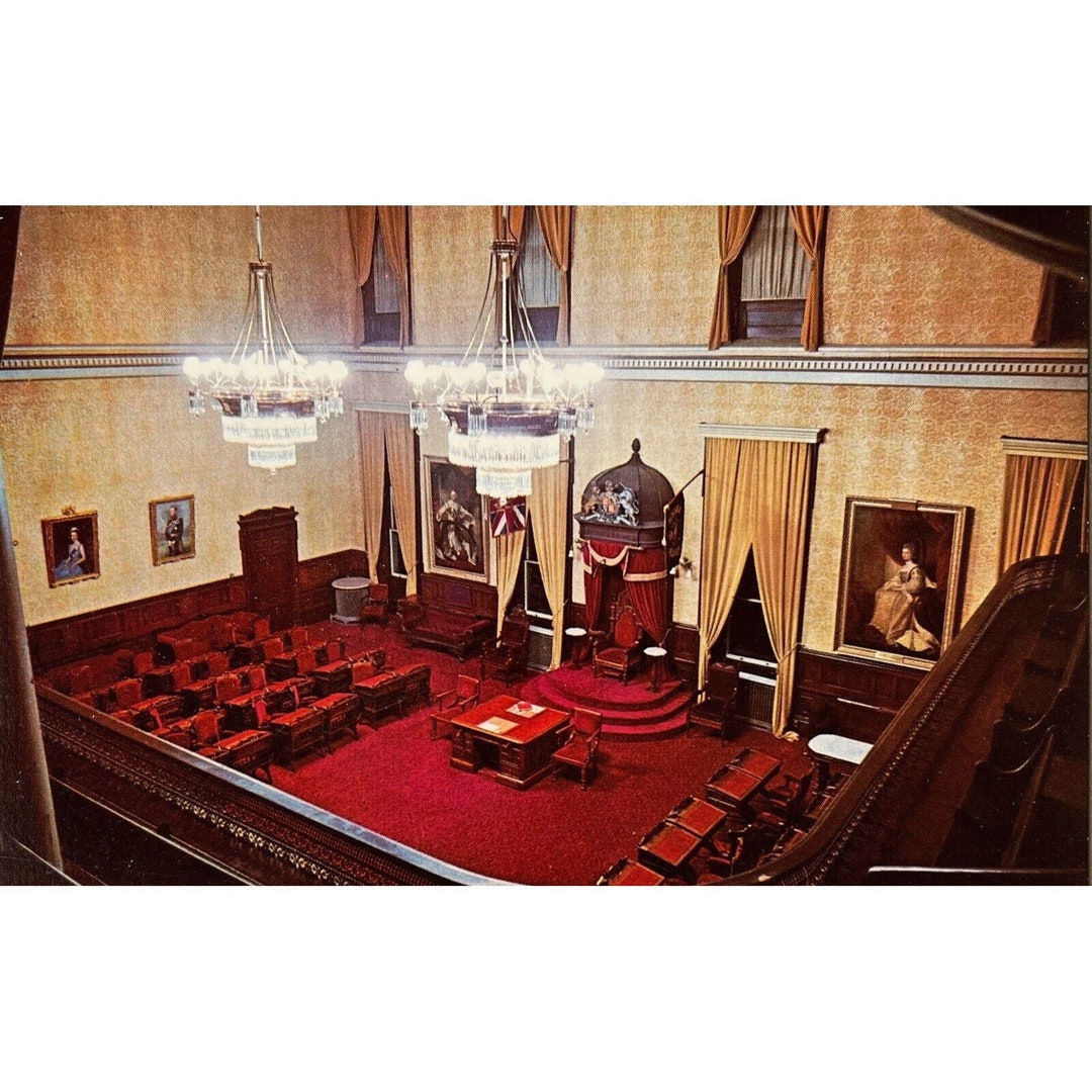 Vintage Postcard Assembly Chamber Legislative Bldg. Fredericton New ...