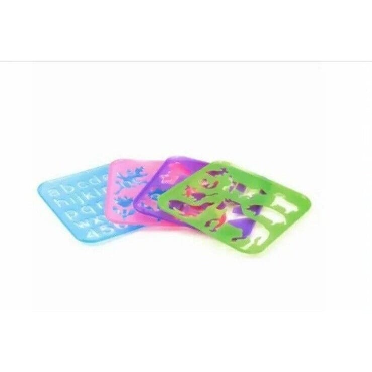 Tupperware Art Craft Stencils Tracers Alphabet,transportation,animals ...