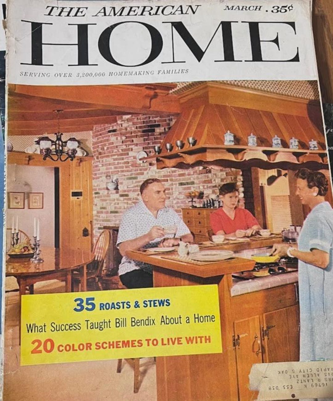 Vintage 1958 March, the American Home Magazine, Serving Homemaking ...