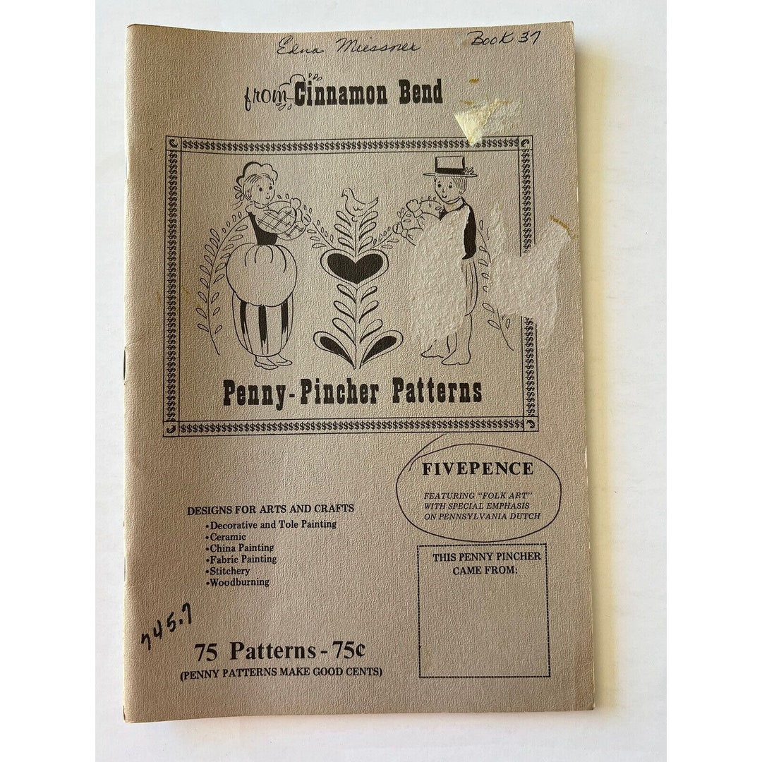 Penny Pincher Patterns Penny One Featuring Folk Art 1977. - Etsy