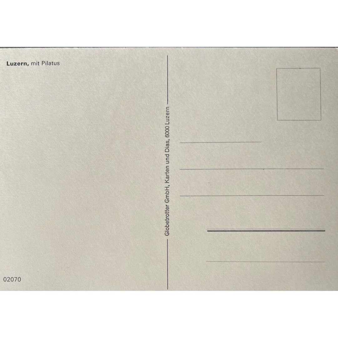 Postcard Luzern/lucerne Mount Pilatus Switzerland - Etsy