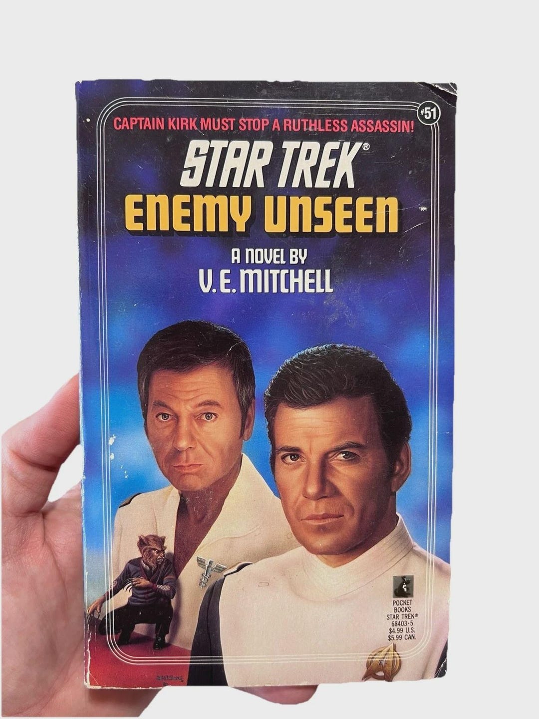 Star Trek: Enemy Unseen by V. E. Mitchell (1990, 1st Pbb Edition) - Etsy