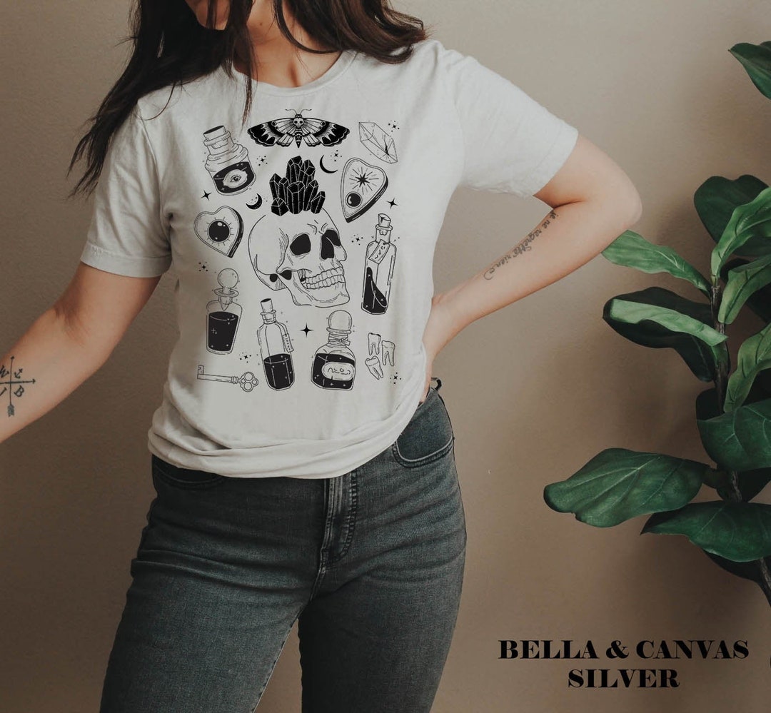 Oddities and Curiosities Tee Shirt Gothic Witchy Short Sleeve - Etsy