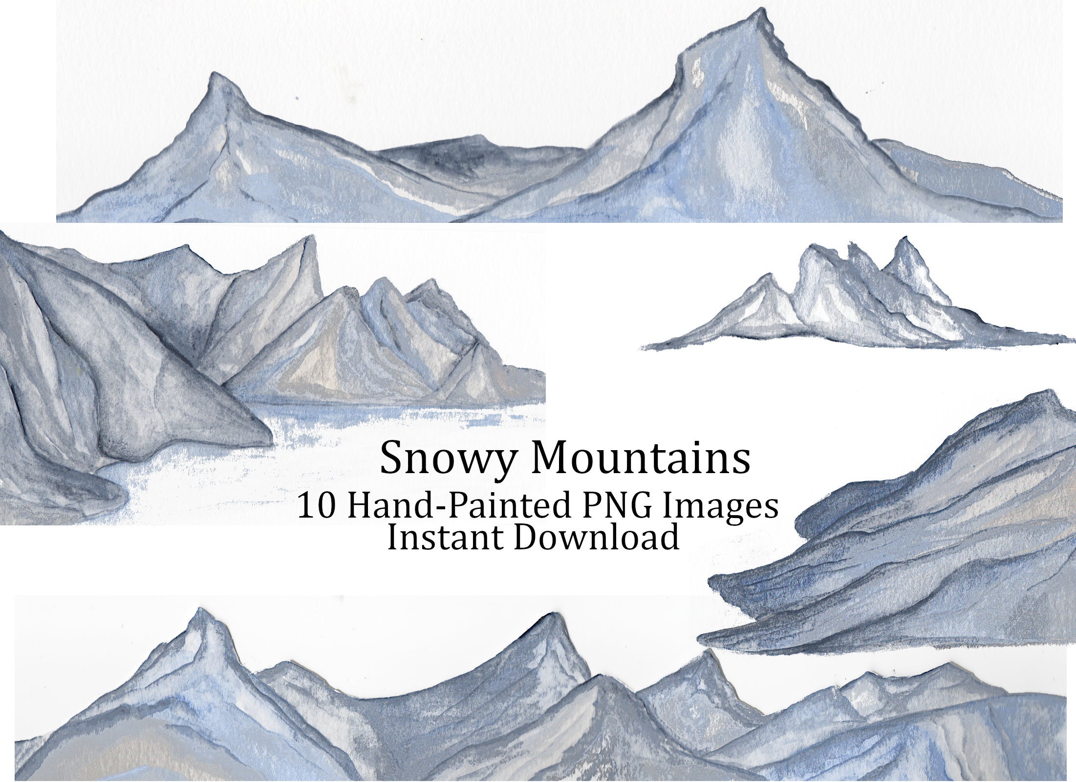 How To Draw Snowy Mountains
