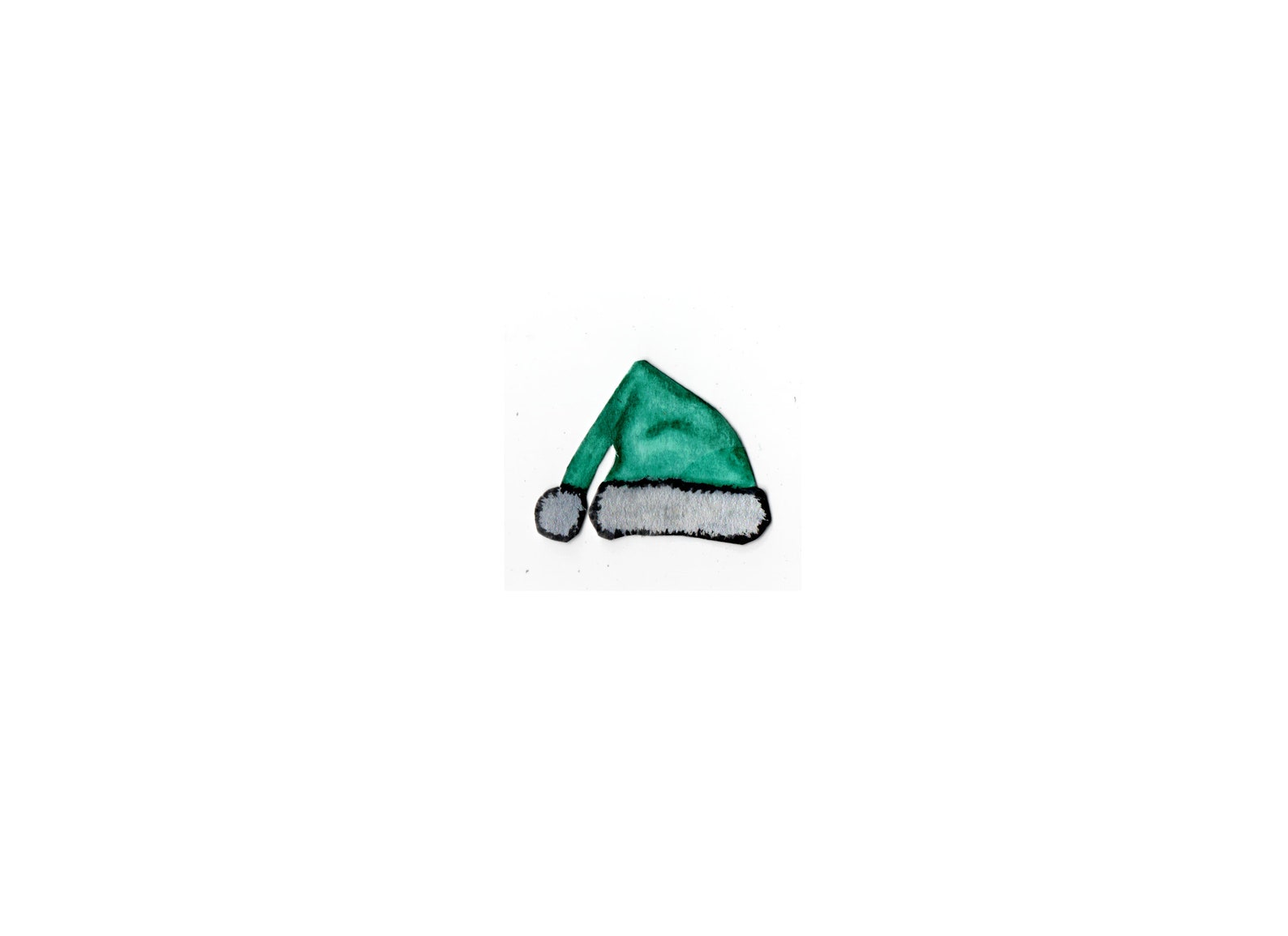 Green Santa Hat Clipart-watercolor Santa Hats-green-elf Hat-christmas ...