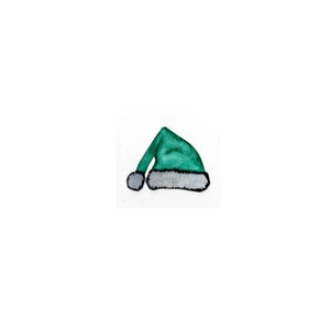 Green Santa Hat Clipart-watercolor Santa Hats-green-elf Hat-christmas ...