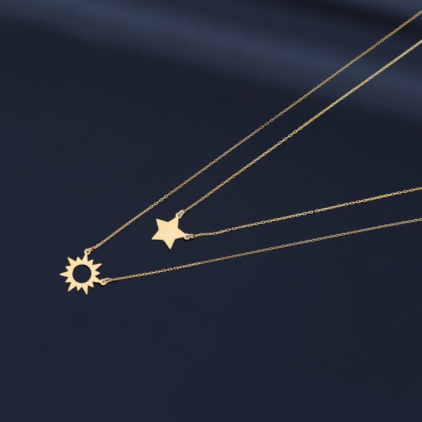 Sun Necklace - Etsy