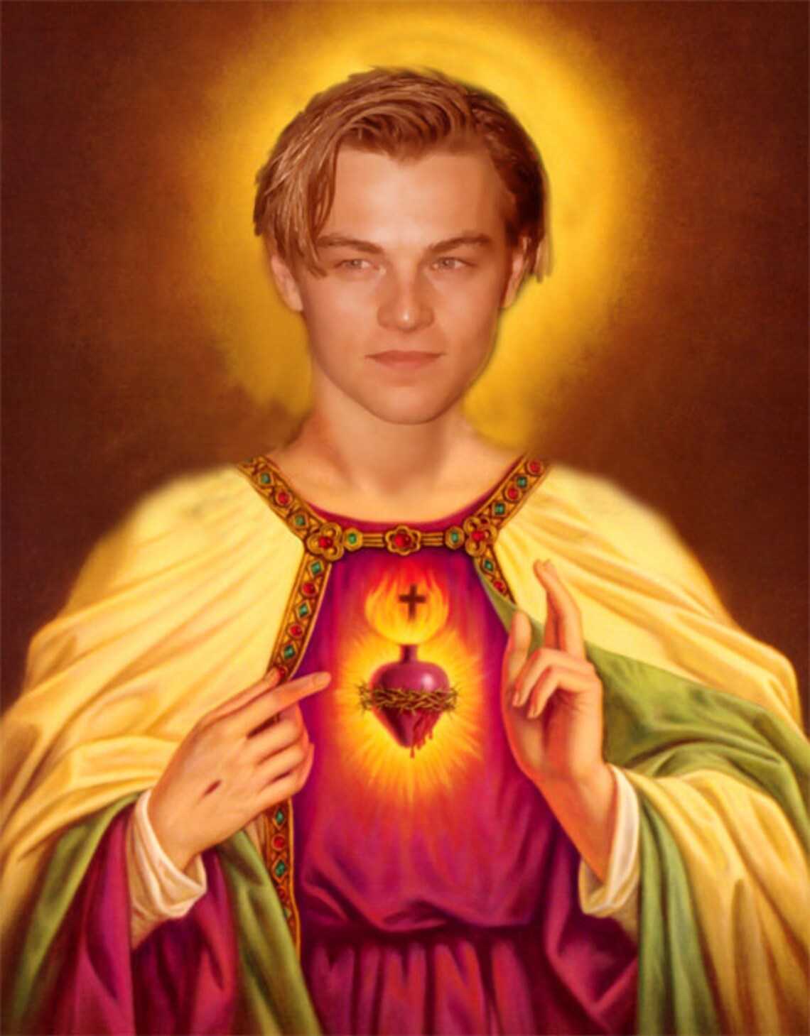 Saint Leo Dicaprio Print 11x14 or 8x10 - Etsy