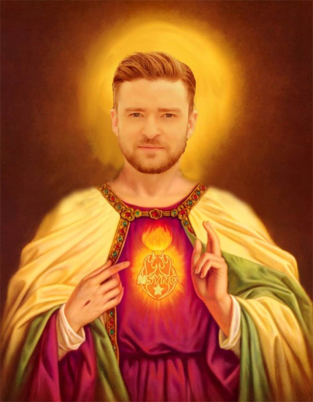 Saint Justin Timberlake Print 11x14" or 8x10" - Etsy