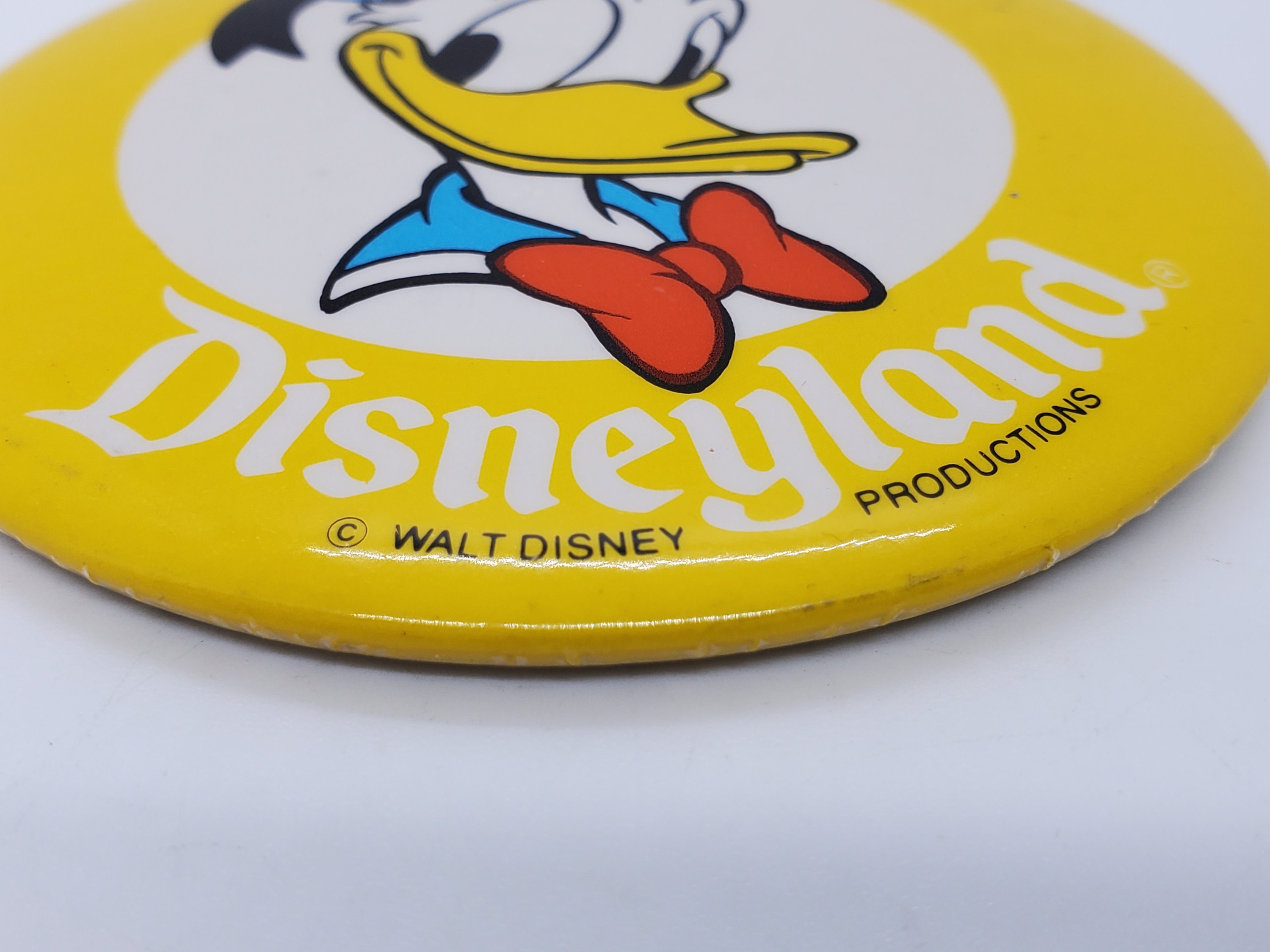 Vintage Walt Disney Disneyland Donald Duck Pin Back - Etsy