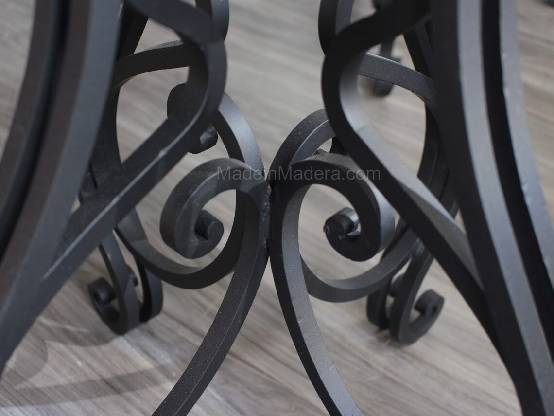 Forged-iron Table Bases Wrought Iron Table Base Foyer Table - Etsy