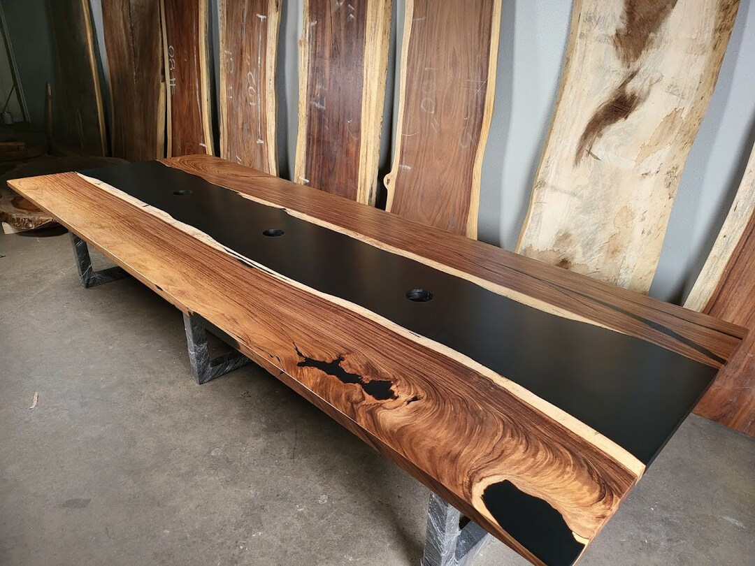 Custom River Epoxy Conference Table Epoxy Resin Dining Table - Etsy