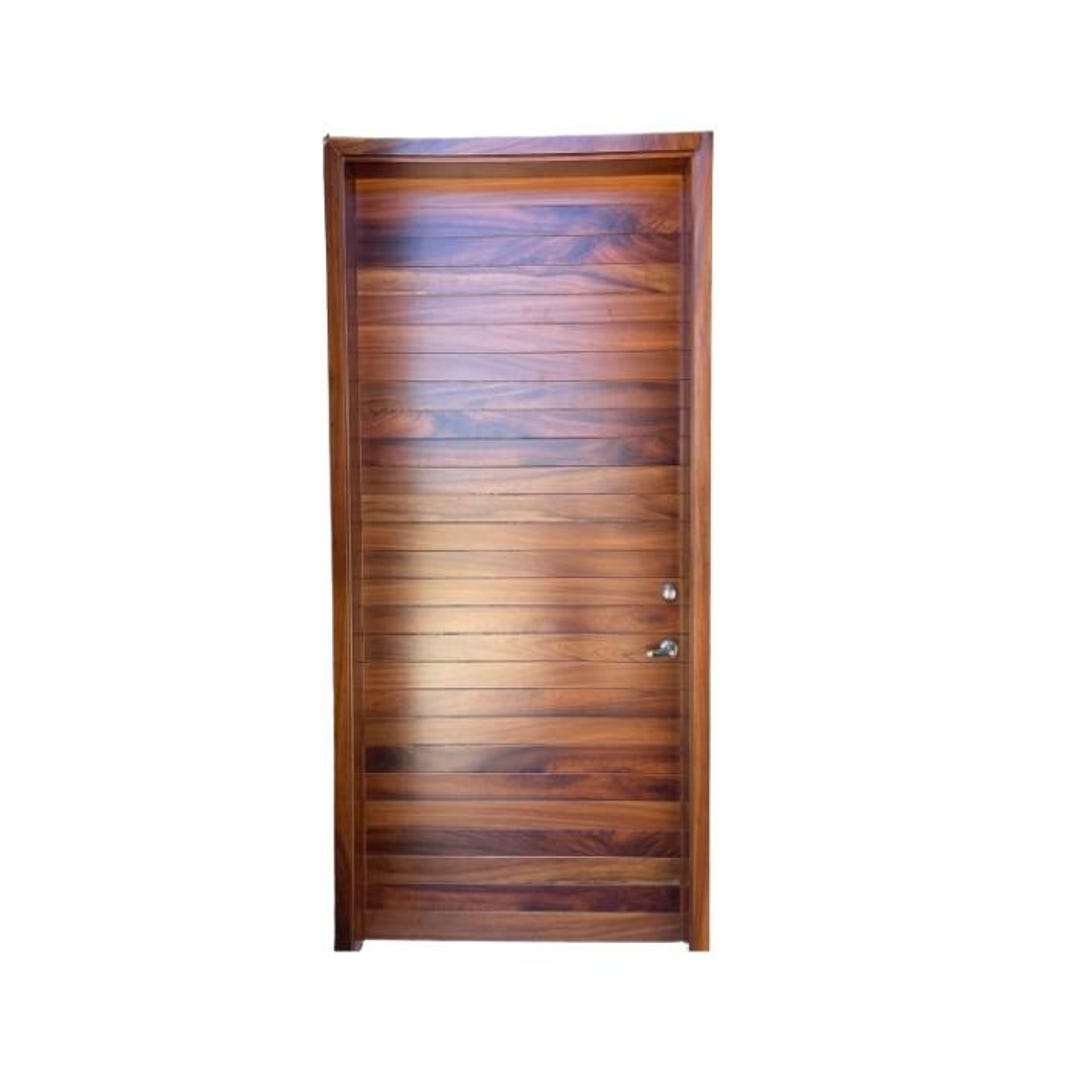 Modern Exterior Doors Pre-hung Door in Parota Wood Contemporary Front ...