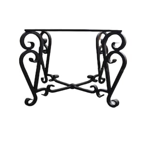 Custom Forged Iron Dining Table Bases, Wrought Iron Table Base, Desk ...
