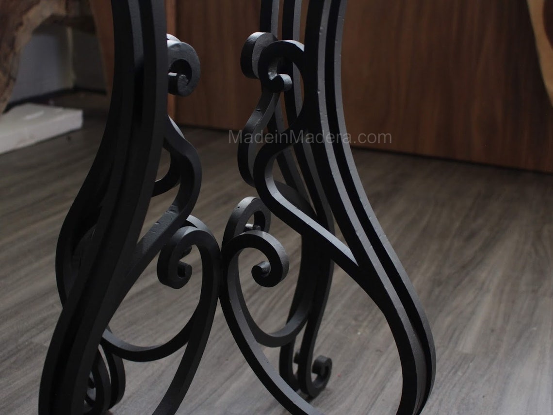 Forged-iron Table Bases Wrought Iron Table Base Foyer Table - Etsy