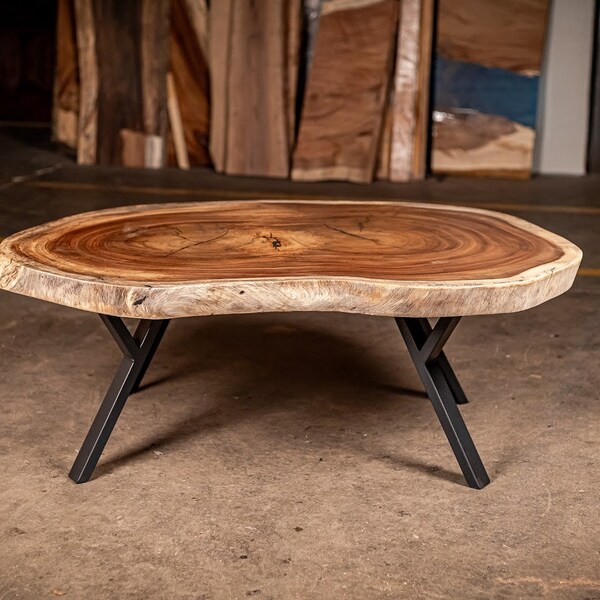 Live Edge Round Dining Table - Etsy