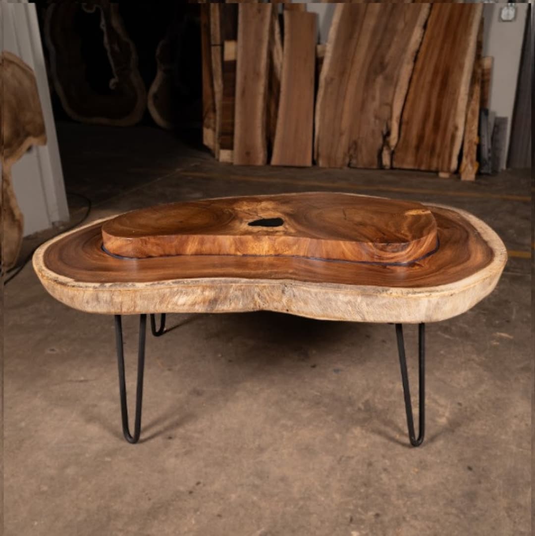 Round Live Edge Coffee Table Round Table Live Edge Round Coffee Table ...