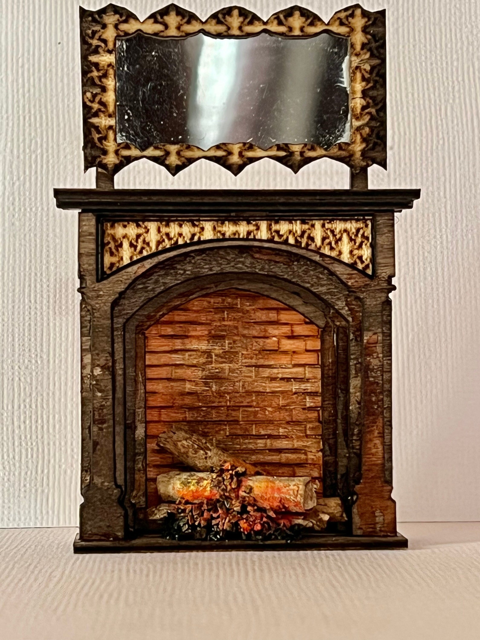 1/24 Scale Miniature, Fireplace, DIY, Kit, Dollhouse, Quirky, Victorian ...