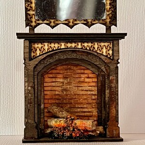 1/24 Scale Miniature Fireplace DIY Kit Dollhouse Quirky - Etsy