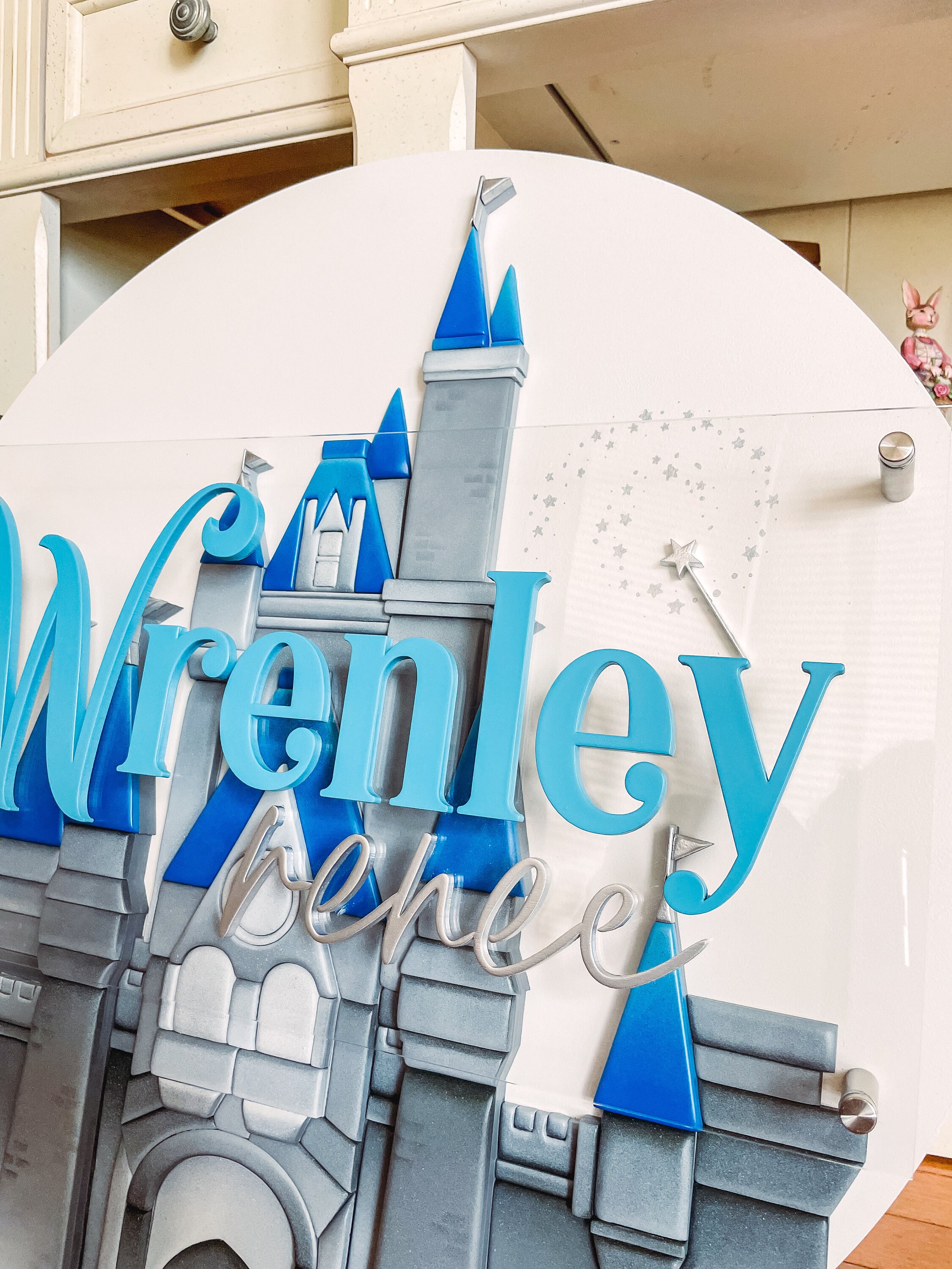 Custom Castle Nursery Name Sign With Acrylic - Etsy