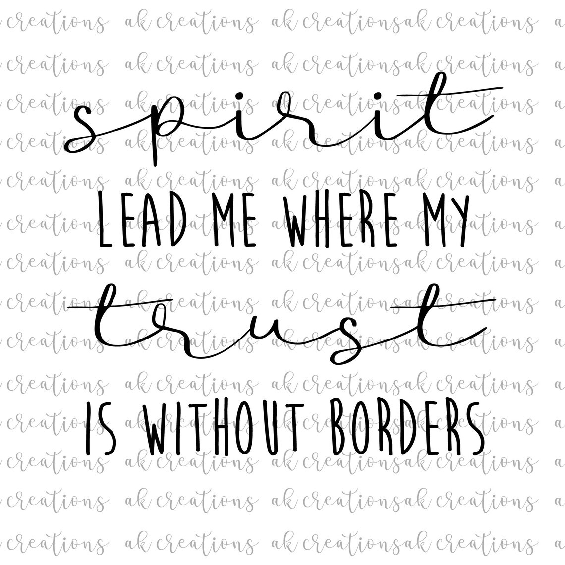 Spirit Lead Me SVG/DXF File - Etsy