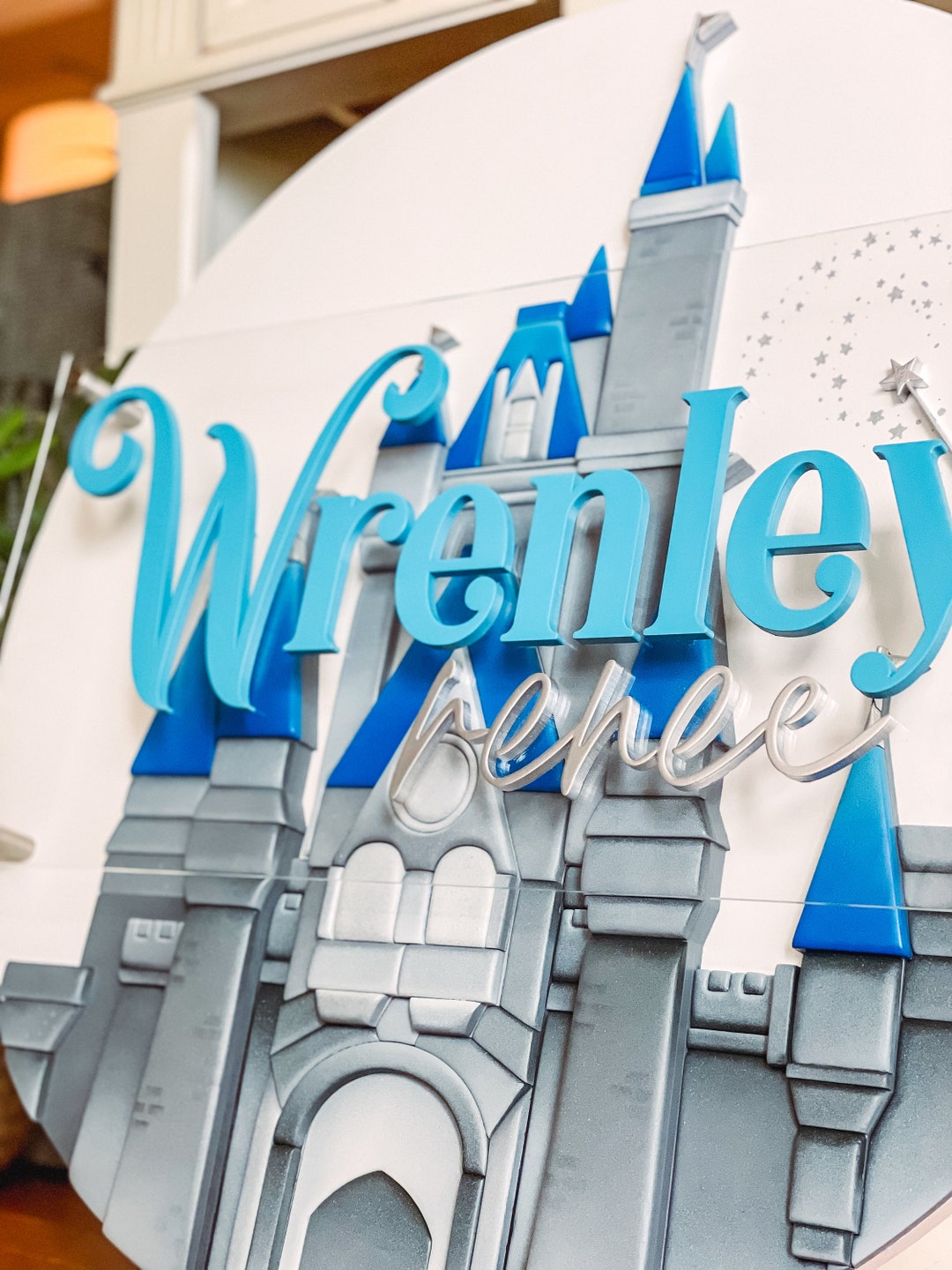Custom Castle Nursery Name Sign With Acrylic - Etsy