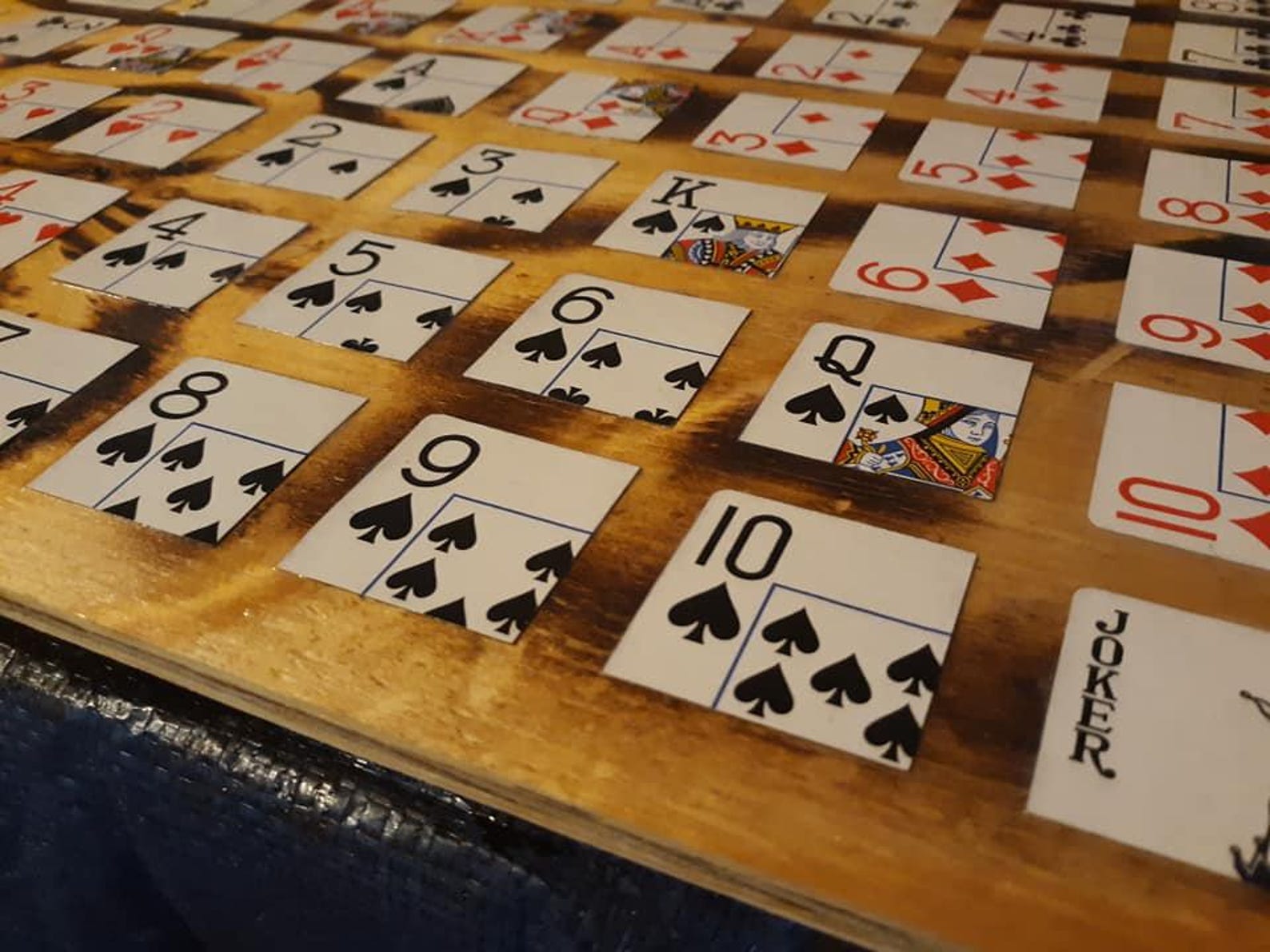 Handmade Wood Burned Sequence Game Board: 24-inch Square - Etsy