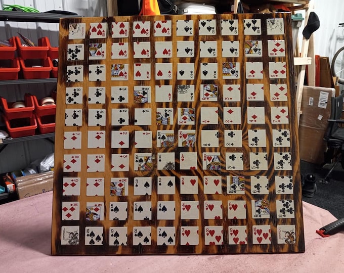 Handmade Wood Burned Sequence Game Board: 24-inch Square - Etsy