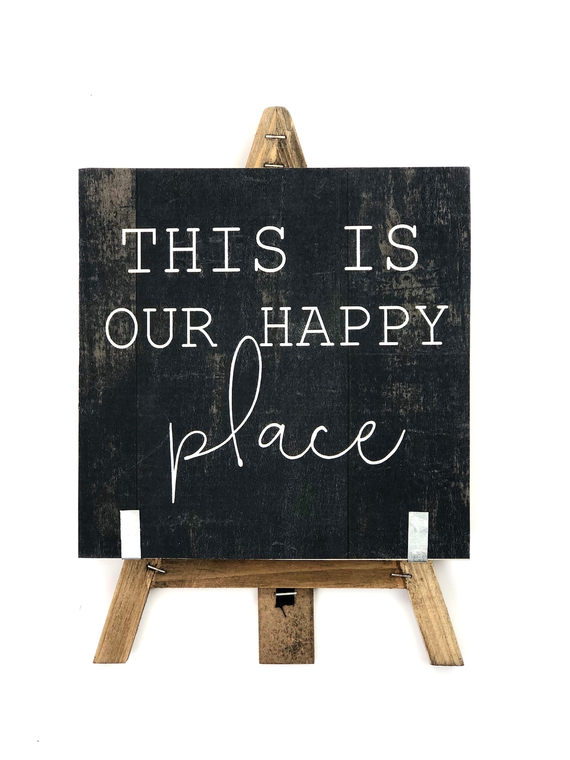This is Our Happy Place Sign Home Decor Table Decor Rustic | Etsy