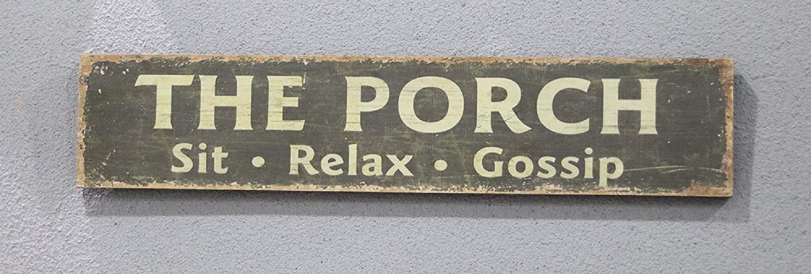 Large Rustic the Porch Wood Wall Sign Vintage Farmhouse Sign | Etsy