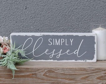 Blessed Home Sign | Etsy