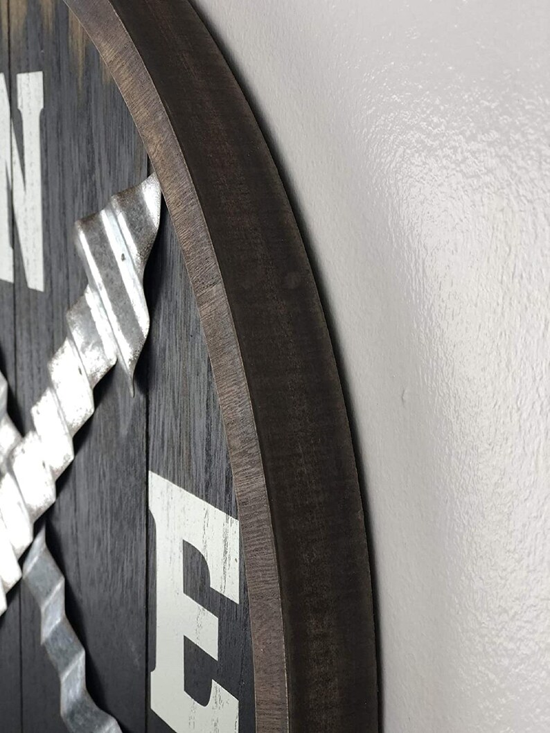 Distressed Wood Compass Wall Signswooden Round - Etsy