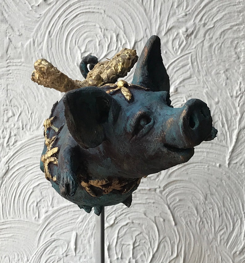 Butterfly Pig by Lydia Karpinska - Etsy